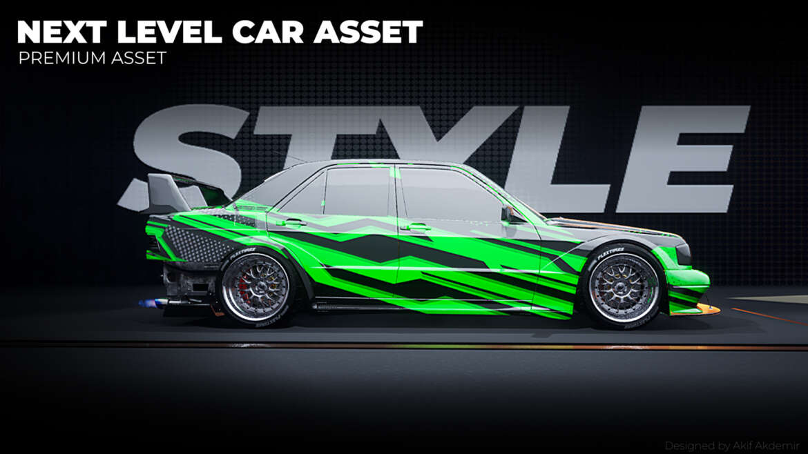 UNREAL ENGINE 5 PREMIUM RACE CAR ASSET M19P