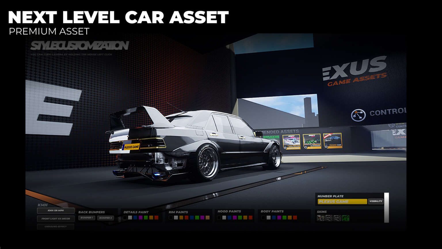 UNREAL ENGINE 5 PREMIUM RACE CAR ASSET M19P