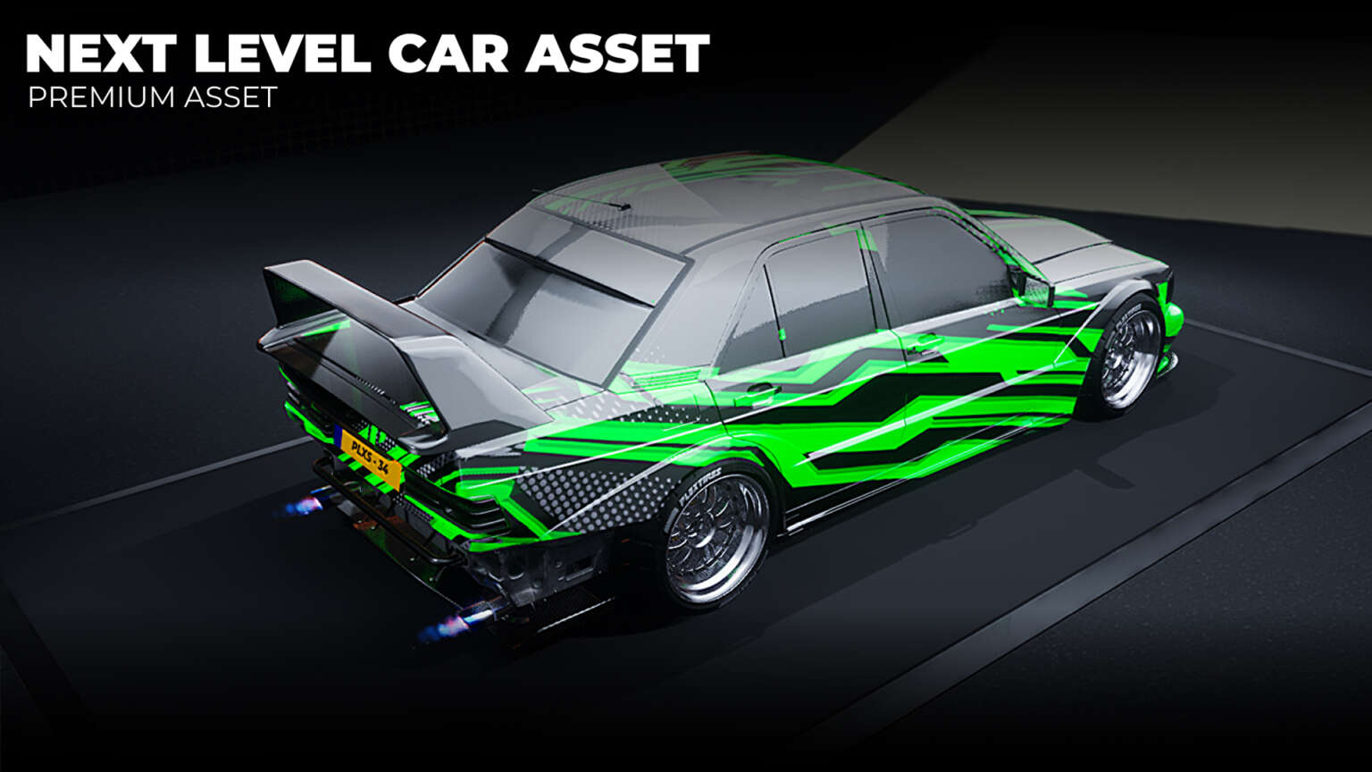 UNREAL ENGINE 5 PREMIUM RACE CAR ASSET M19P