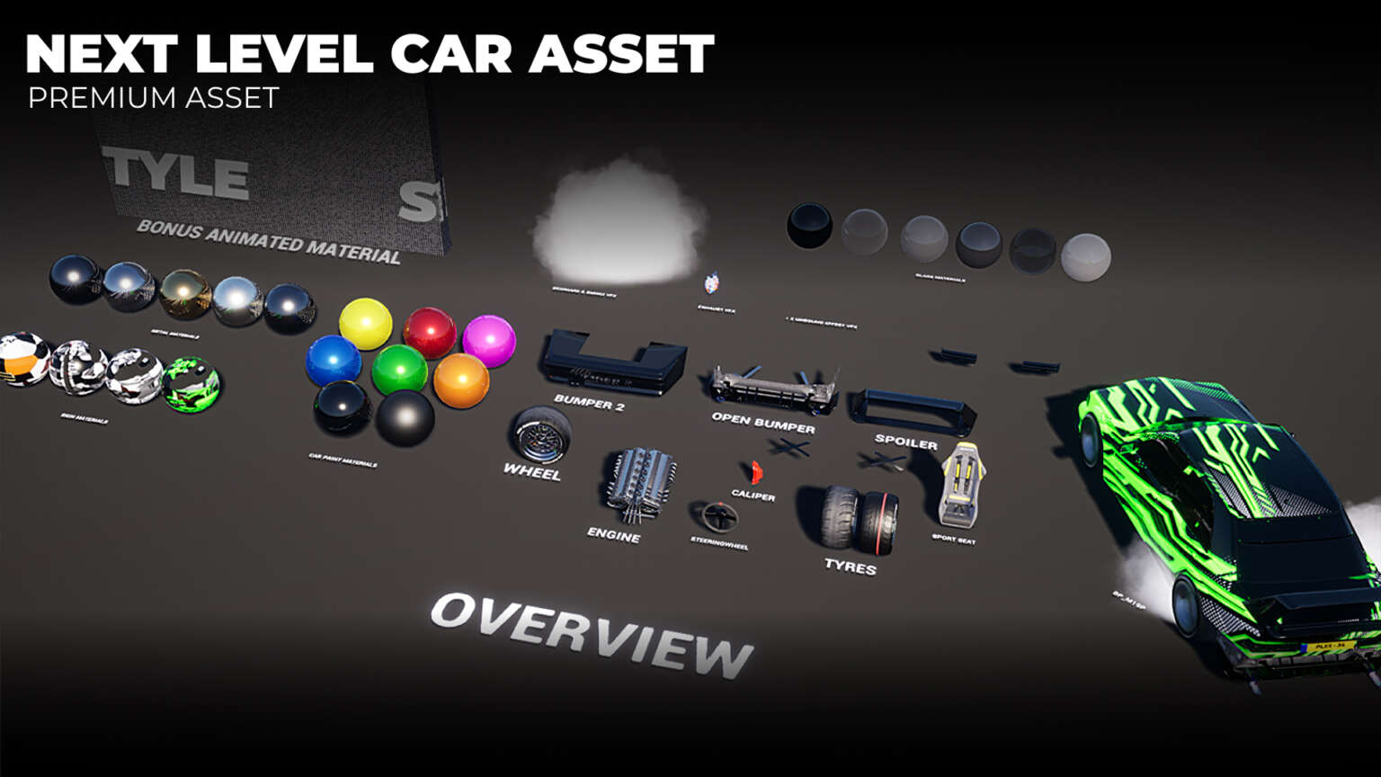 UNREAL ENGINE 5 PREMIUM RACE CAR ASSET M19P