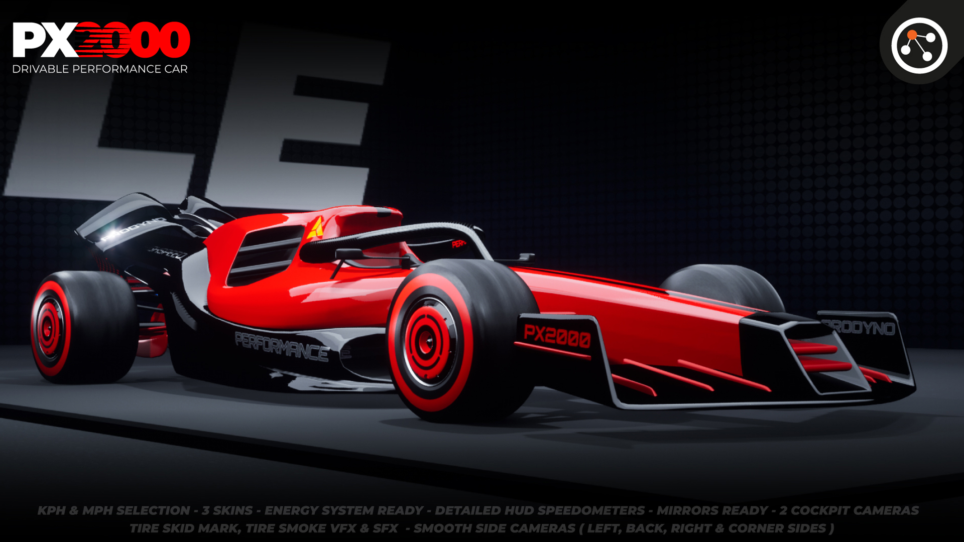 UNREAL ENGINE 5 ASSET FORMULA1 CAR PX2000