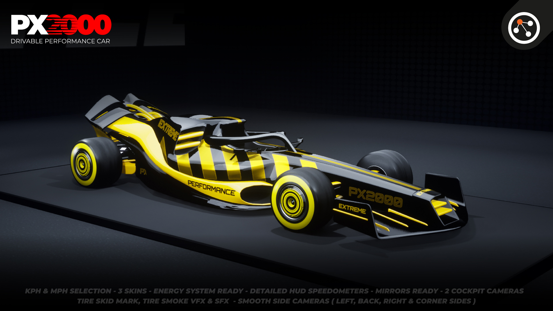 UNREAL ENGINE 5 ASSET FORMULA1 CAR PX2000