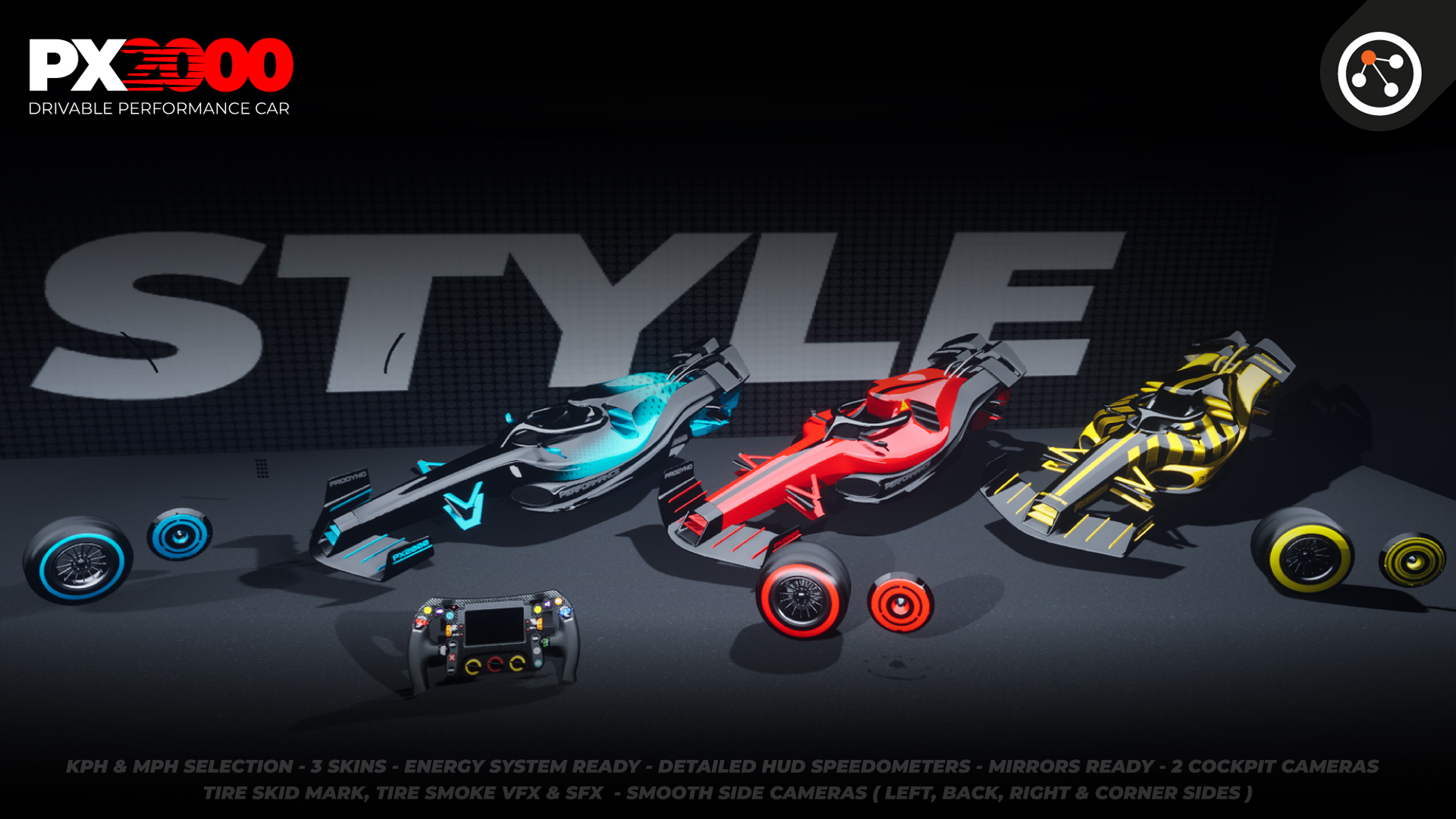 UNREAL ENGINE 5 ASSET FORMULA1 CAR PX2000