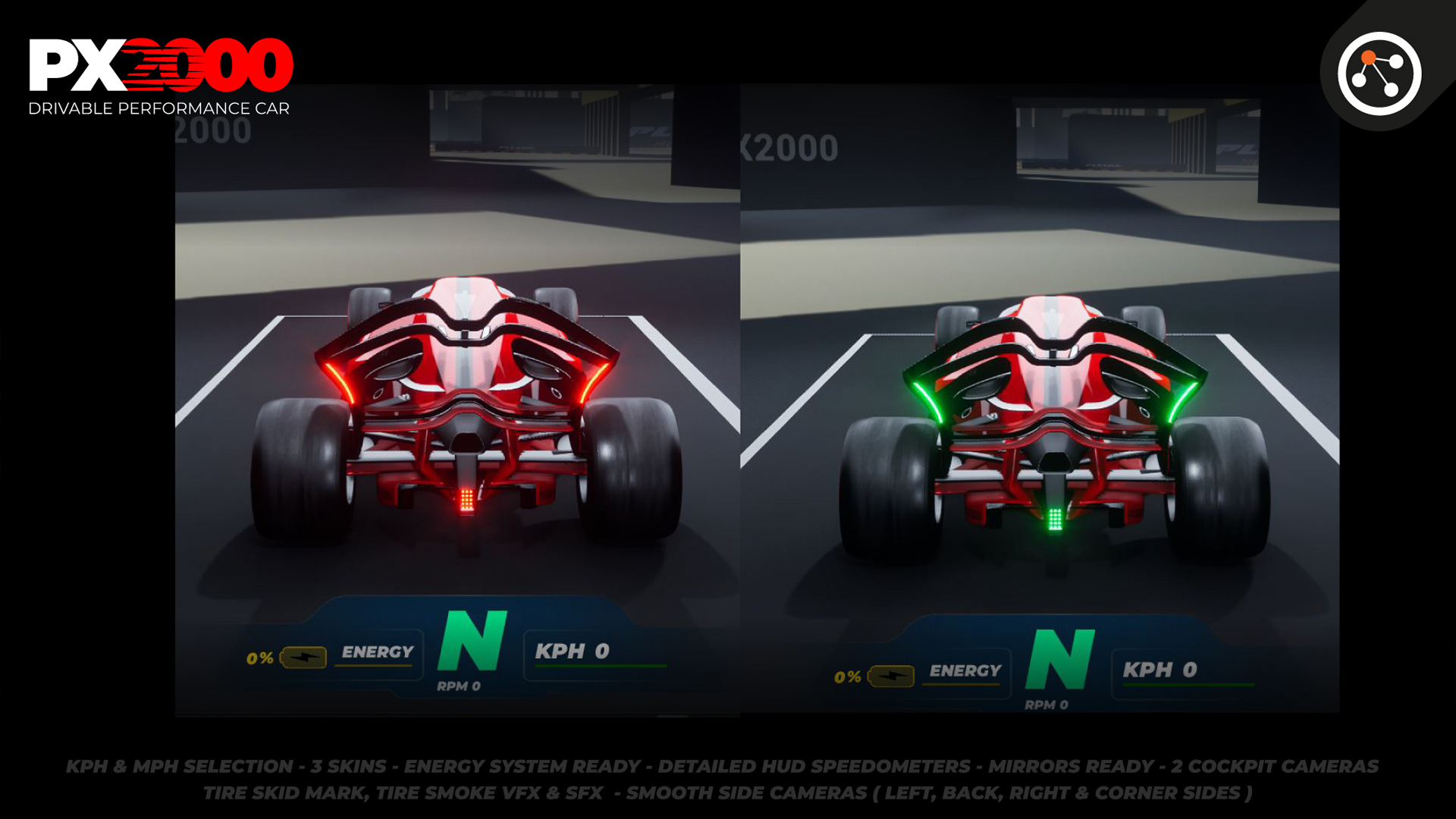 UNREAL ENGINE 5 ASSET FORMULA1 CAR PX2000