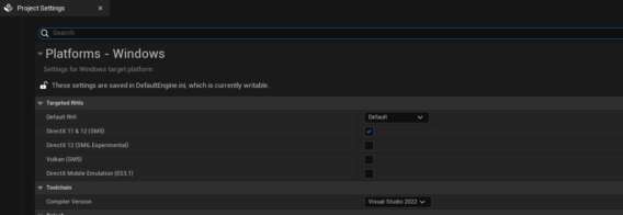 Unreal Engine 5 Packaging - Windows SDK